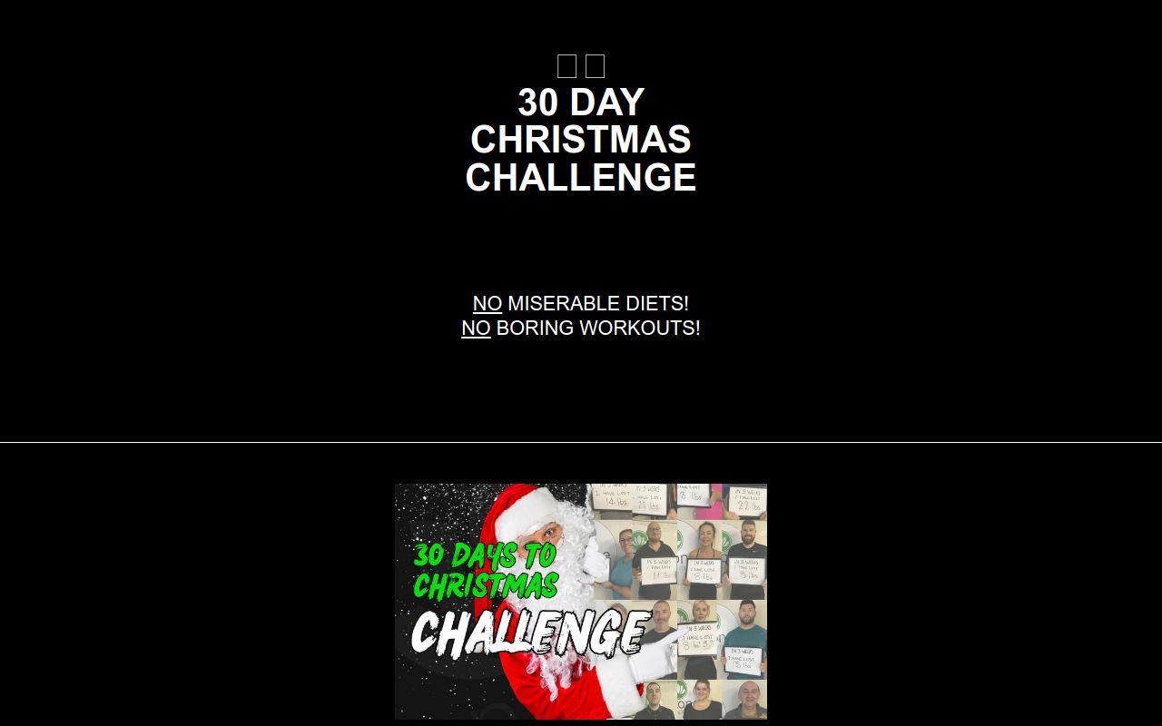 30 Day Xmas Challenge
